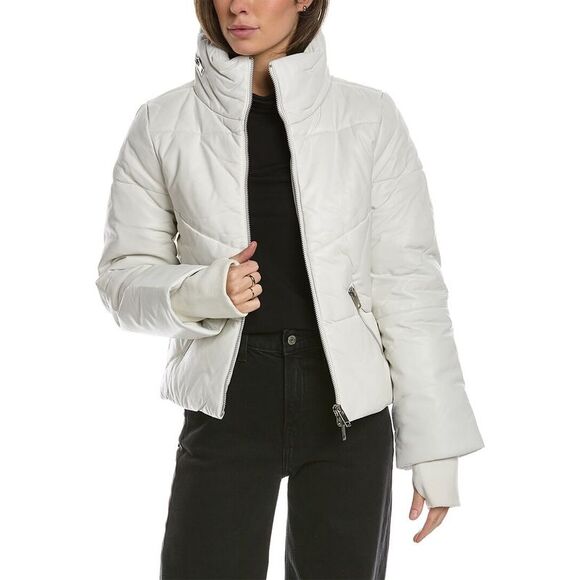 Walter Baker | Jackets & Coats | Walter Baker Leather Puffer Jacket ...